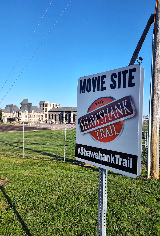 The Shawshank Trail sign stands as a beacon for film buffs, marking where fiction and reality merge in cinematic history.