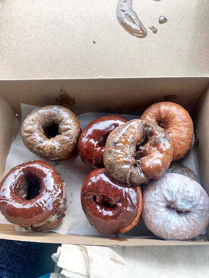 Glistening with glaze and promising chocolate bliss – these beauties are worth every sticky finger.