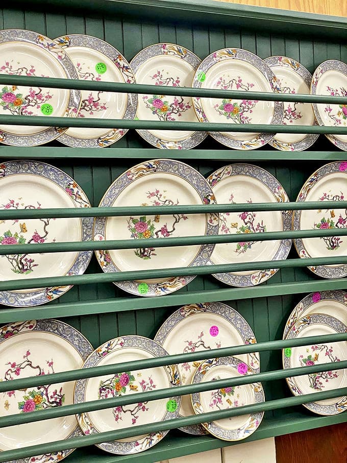 These elegant vintage plates aren't just dinnerware &ndash; they're conversation pieces waiting to elevate your table from "dinner" to "dining experience."