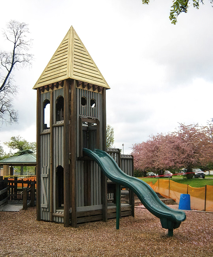 Sherlock Forest's multi-level design creates a three-dimensional play experience that challenges growing bodies and minds.