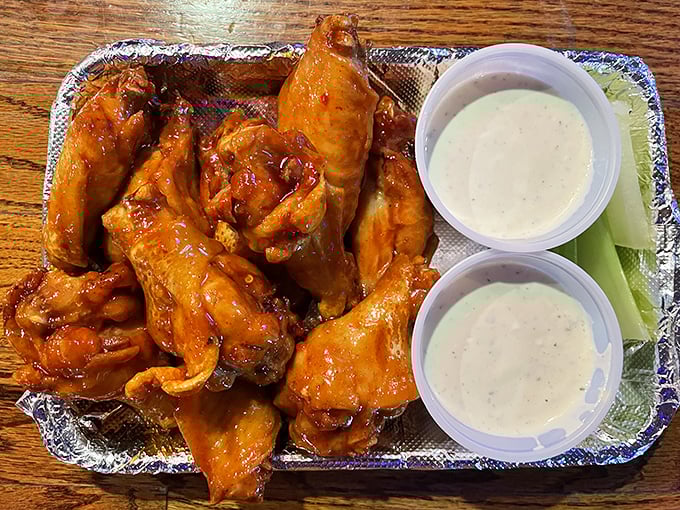 Not just wings, but meaty flavor bombs glazed in sauce that'll have you licking your fingers with zero shame.