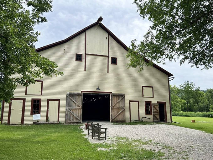 This magnificent barn could hold several modern apartments, though the original residents would be confused by our obsession with "open concept" living.
