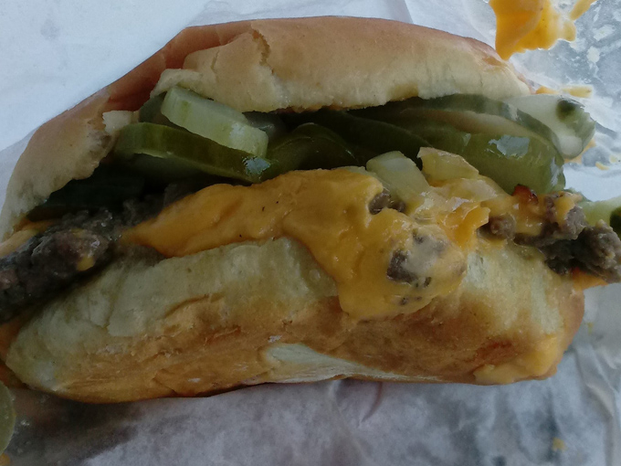 The cheese doesn't just sit there &ndash; it becomes one with the patty in a melty marriage that could only happen in Wisconsin.