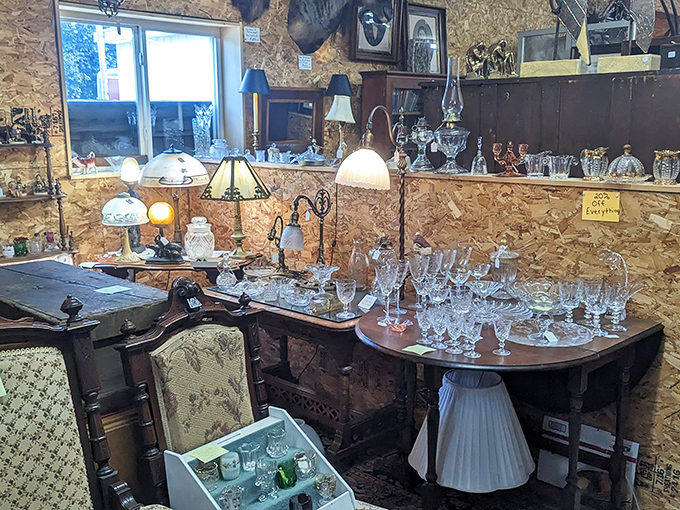 Crystal catches light like memories catch imagination. This collection of vintage glassware sparkles with the echoes of countless dinner parties and special occasions.