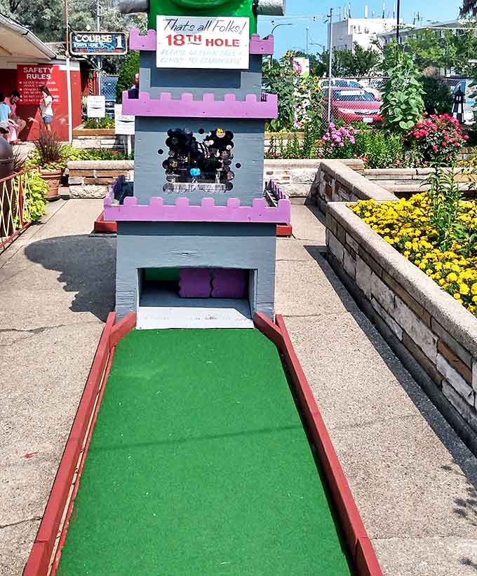 "That's all Folks!" announces the final castle tower, where countless victory dances and good-natured groans have played out over decades.