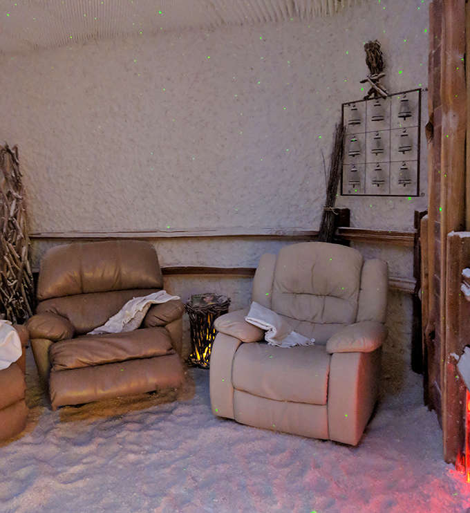 These plush leather recliners are where the magic happens, offering front-row seats to the most relaxing show in town.