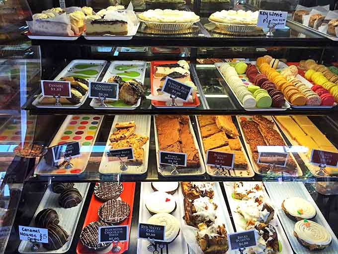 Dessert heaven in three tiers &ndash; colorful macarons, decadent brownies, and picture-perfect pies that make willpower completely irrelevant.