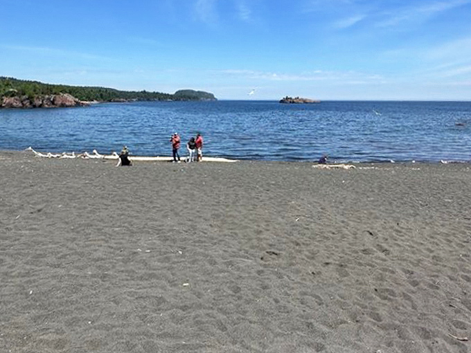 On perfect summer days, the contrast between azure skies, emerald trees, and midnight sands creates a color palette that would make any artist jealous.