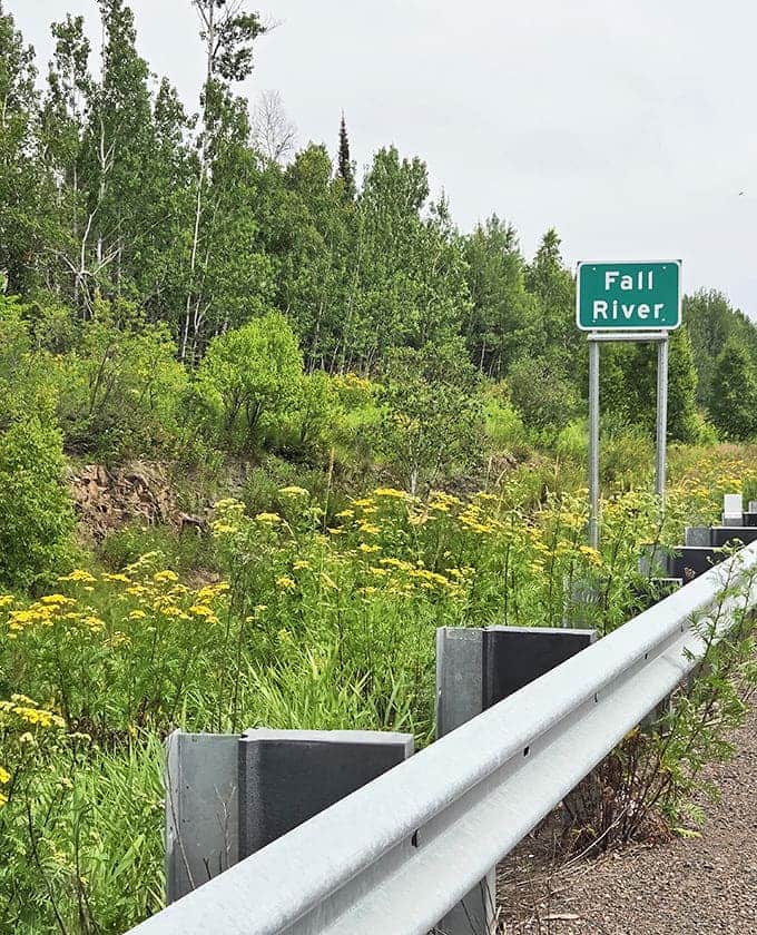 That little green sign might as well say "Hidden Wonder Next Exit" &ndash; the most understated billboard for natural magnificence.