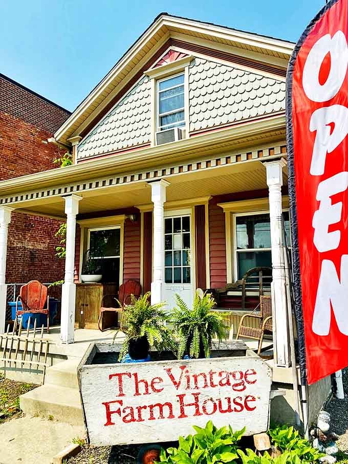 Housed in an actual vintage home, The Vintage Farmhouse creates the perfect setting for its collection of farmhouse-style antiques and decor.
