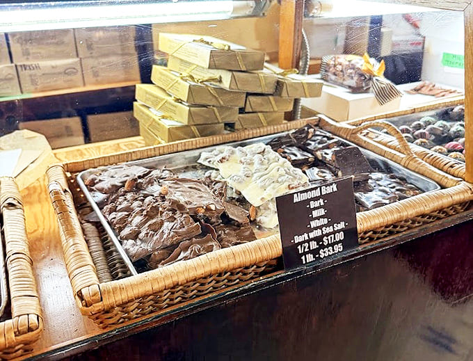 Almond bark that shatters with a satisfying snap &ndash; the kind of simple perfection that makes you wonder why you'd eat anything else.