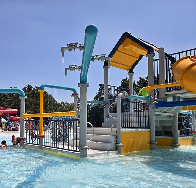 Sunshine, blue water, and the distant sound of someone regretting that third trip down the speed slide.