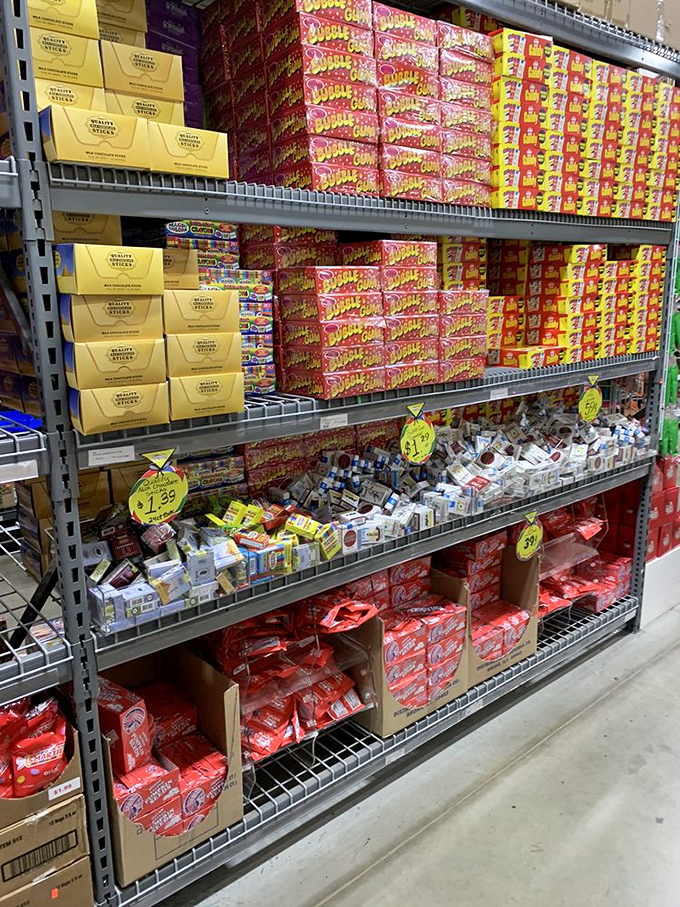 Aisles that stretch into the distance like the yellow brick road, except this one leads to cavities and happiness in equal measure.