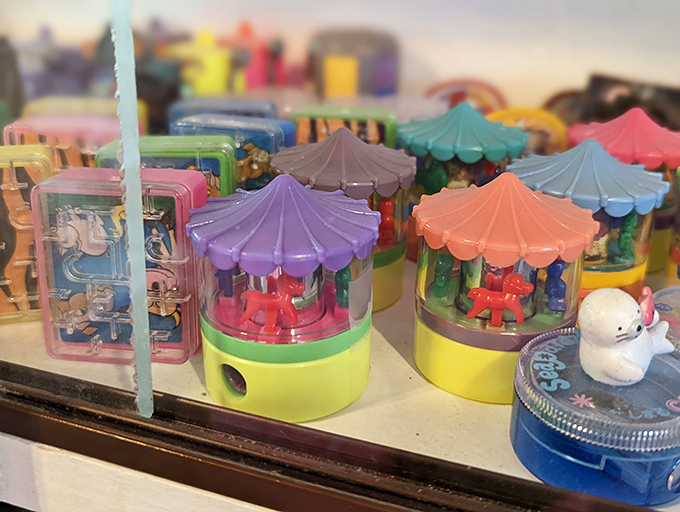 These miniature merry-go-rounds actually spin while sharpening your pencil – bringing a touch of carnival magic to homework time.