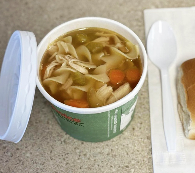 Soul-warming goodness: Homemade chicken noodle soup that tastes like it came straight from grandma's kitchen on a chilly Michigan day.