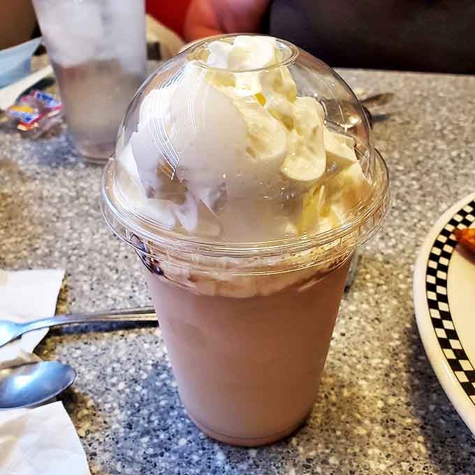 A chocolate shake so thick it defies gravity &ndash; the kind that makes you wonder why anyone bothers with those fast-food imposters.
