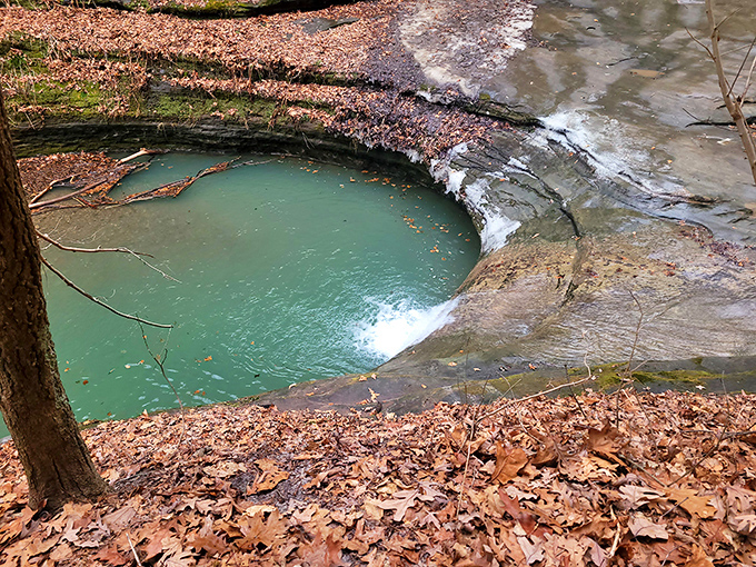 Mother Nature's perfect infinity pool, carved with patience that makes human construction schedules seem laughably impatient.