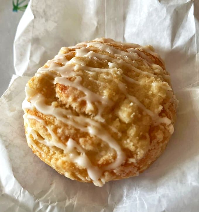 This crumb danish practically whispers your name &ndash; its buttery layers and sweet topping offering the perfect excuse to linger over coffee.