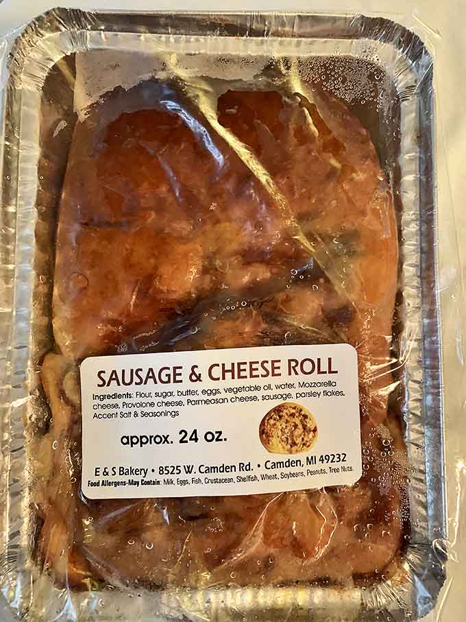 The sausage and cheese roll – where savory dreams come true. A meal disguised as a pastry, with melty cheese and seasoned sausage in perfect harmony.