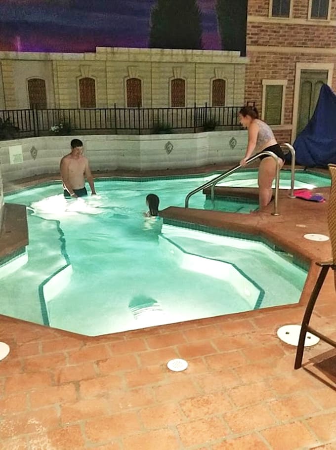 Tired muscles surrender to warm, swirling waters while conversations flow as freely as the jets beneath.