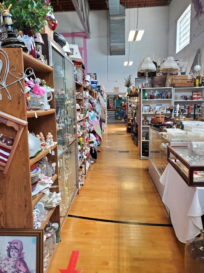 The thrill of the hunt: Narrow pathways between vendor booths create the perfect environment for discovering that must-have item.