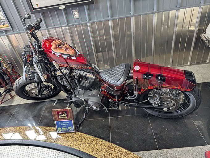 This fire-breathing motorcycle proves The Shed celebrates American horsepower in all its forms &ndash; two wheels or four.