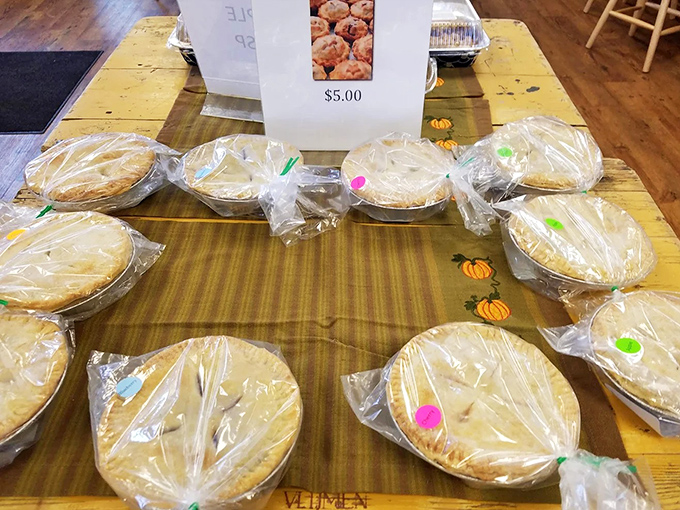 Homemade pies waiting to be taken home &ndash; because sometimes you need dessert after your dessert!