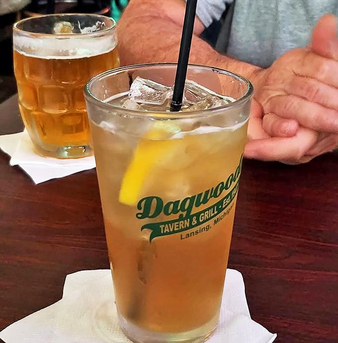 Long Island Iced Tea: Deceptively innocent-looking but packing a punch &ndash; Dagwood's bartenders don't skimp on the pour or the flavor.