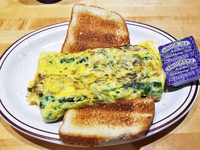 This Mediterranean omelet doesn't just land on your plate &ndash; it arrives with all the fanfare of an international flight, packed with worldly flavors.