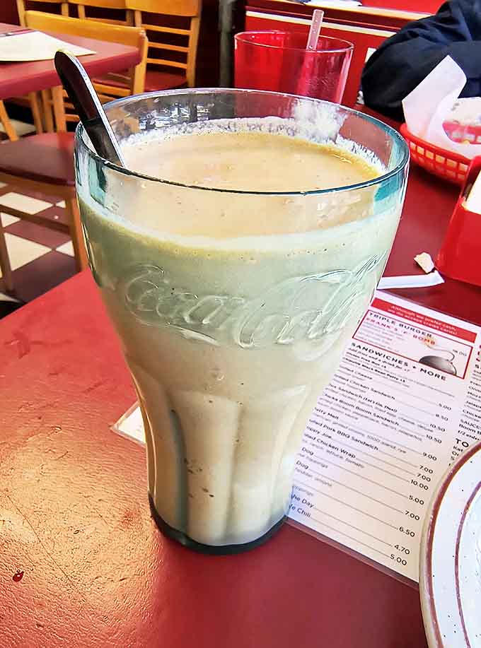 Their hand-spun milkshakes arrive in classic Coca-Cola glasses &ndash; thick, creamy, and requiring serious straw strength for maximum enjoyment.