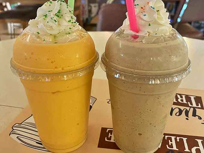 These colorful milkshakes bring a splash of sunshine even on cloudy Michigan days &ndash; the Yellow Submarine mango and creamy vanilla varieties steal the show.