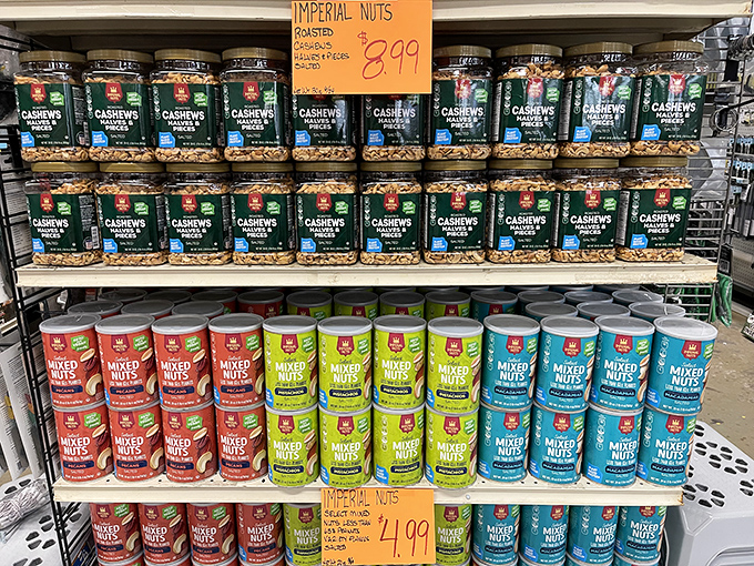 Snack heaven! Gourmet nuts and trail mixes provide perfect fuel for outdoor adventures or just Tuesday afternoon at the office.