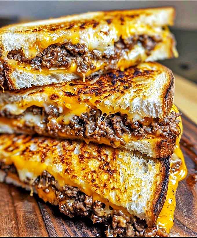 The legendary Patty Melt on marble rye &ndash; where beef, Swiss cheese, and grilled onions achieve a harmony that would make a choir jealous.