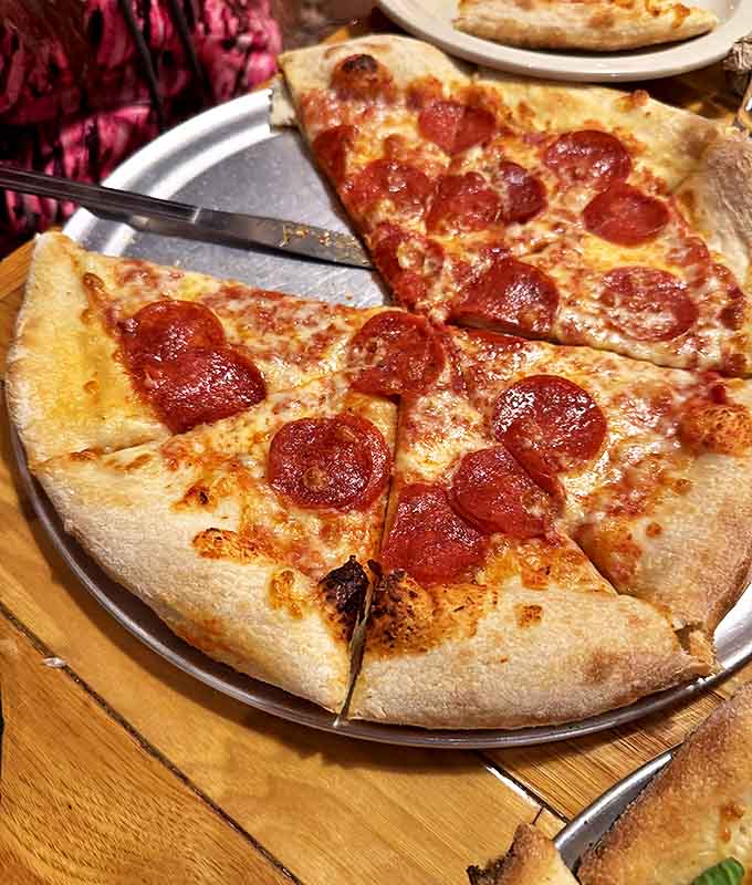 Classic pepperoni pizza gets the gourmet treatment with a perfect crust that's both substantial and airy&mdash;a home run in every slice.