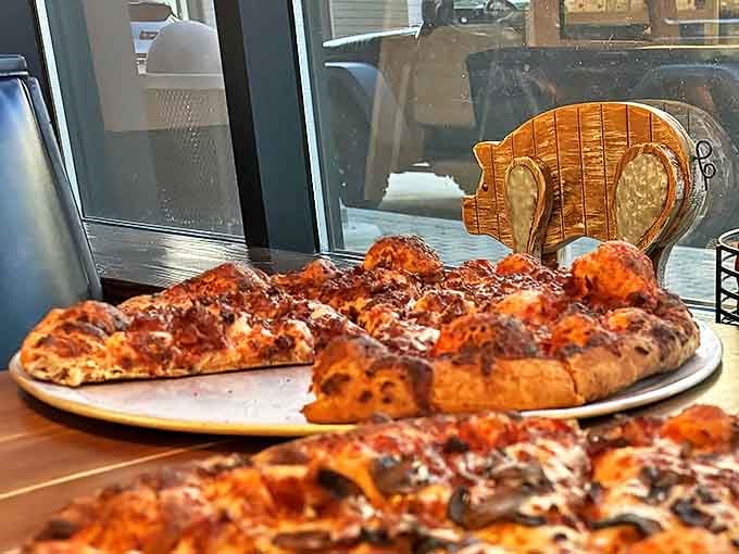 Flatbread that defies gravity &ndash; tender chicken and melty cheese on a perfectly crisp crust that would make any Italian nonna proud.