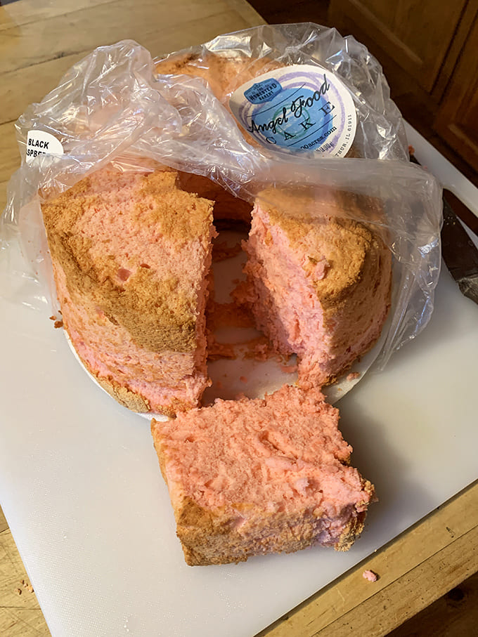Pink angel food cake offers a whimsical twist on tradition, light as air and twice as delightful.