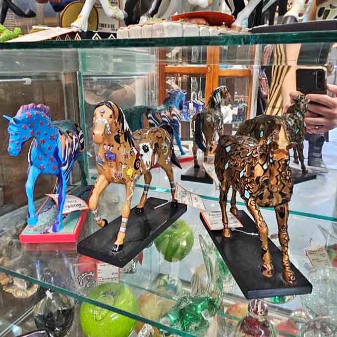 Glass display cases protect delicate treasures while Oriental rugs add warmth underfoot &ndash; the perfect setting for objects with stories to tell.