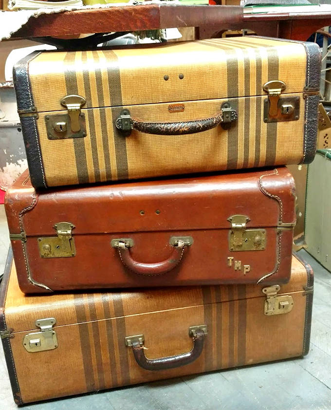 These vintage suitcases weren't designed for rolling through airports &ndash; they're from an era when travel was an occasion and luggage was built to last generations.