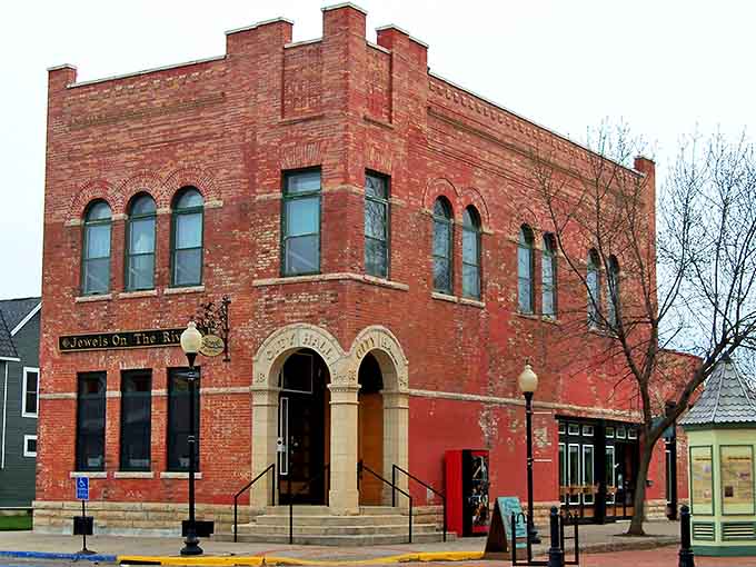 Main Street stretches before you like a Norman Rockwell painting come to life, complete with angle parking!