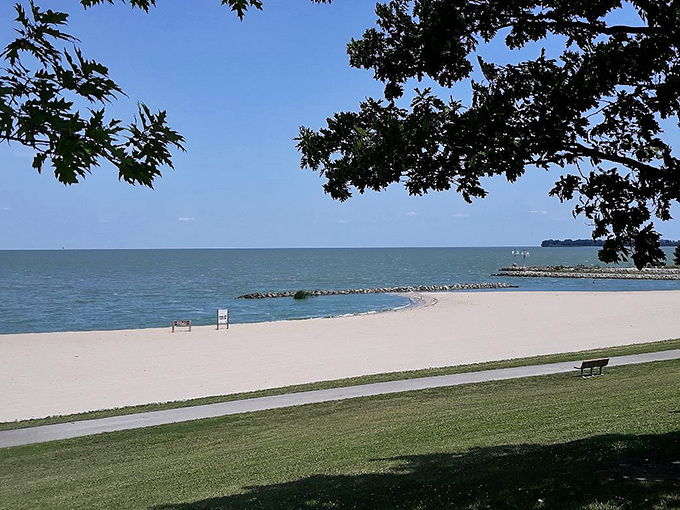 White Sand: Pristine shoreline stretches invitingly under an endless blue sky &ndash; no passport required for this beach getaway.