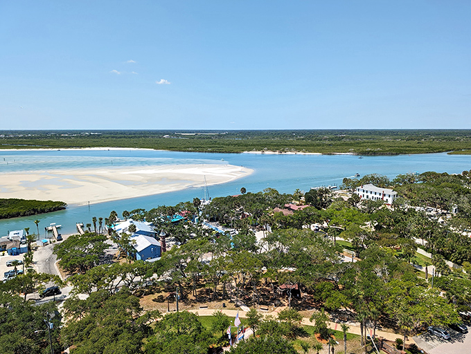 Nature meets navigation where the Halifax River meets the Atlantic Ocean&mdash;a view that reminds you why sailors needed this beacon long before GPS told us to "turn left in 500 feet."
