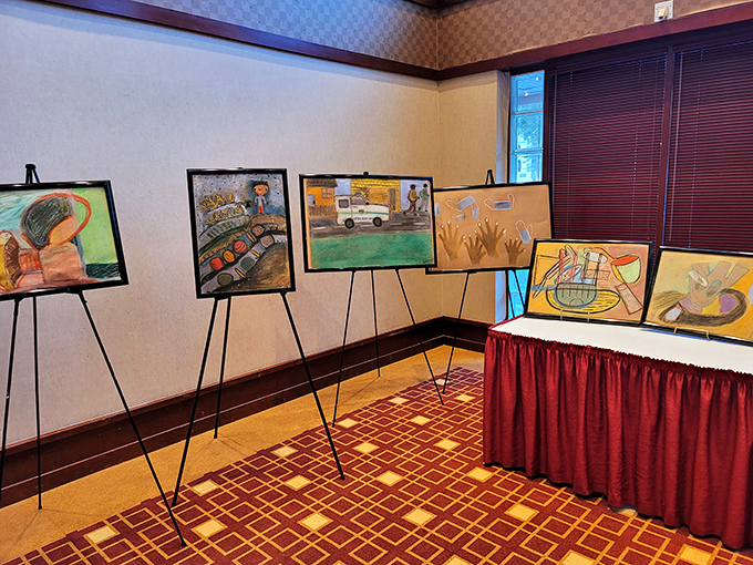 The museum's art exhibits showcase powerful works that tell stories of cultural heritage and lived experiences in Northeast Florida.