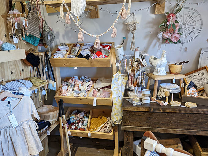 Vintage textiles and handcrafted items create a bohemian paradise, where modern shoppers can discover sustainable fashion with stories woven into every fiber.