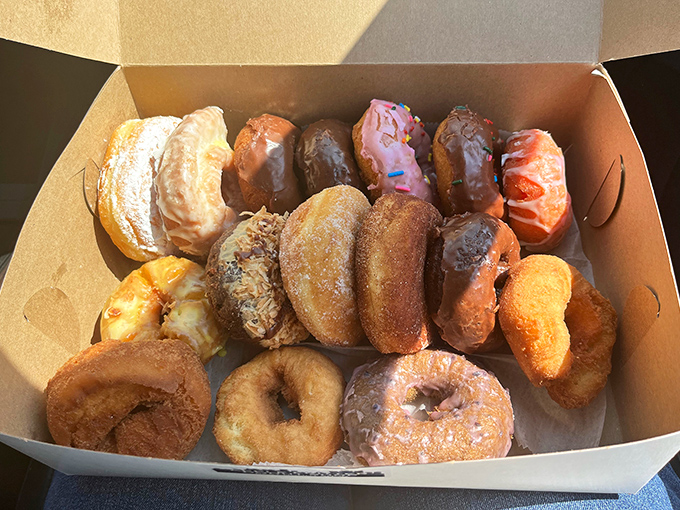 A baker's dozen of joy &ndash; this box contains enough variety to satisfy every donut craving known to mankind.