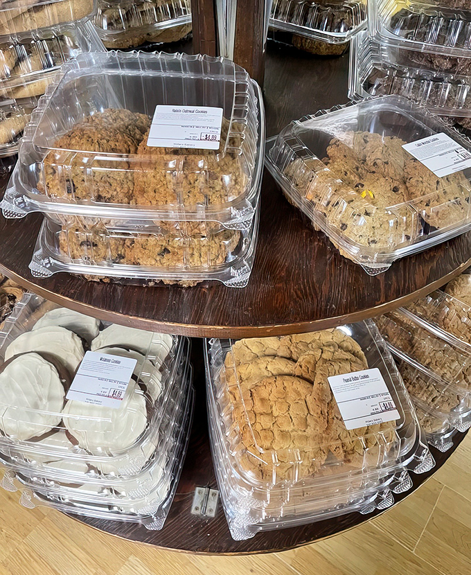 Cookies packaged with care, their homemade appearance promising the kind of authentic flavor that no factory could ever replicate.