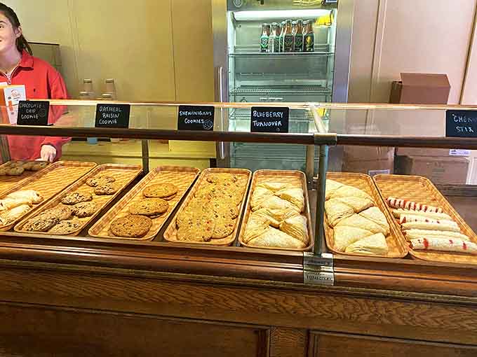 Cookie paradise awaits behind glass &ndash; from chocolate chip to rainbow sprinkle, each variety perfected through years of delicious research and development.