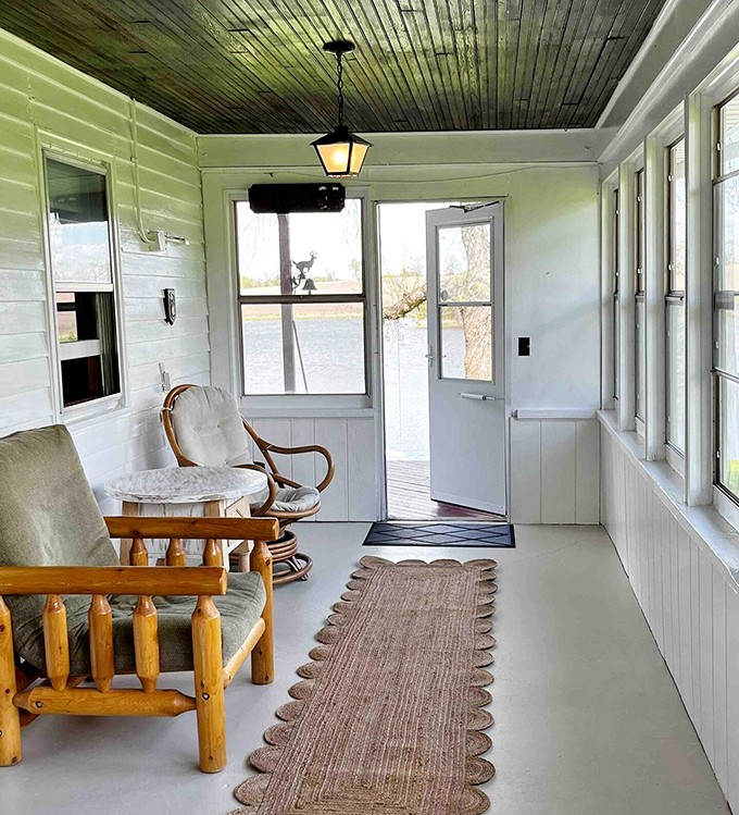 The entryway that whispers "welcome home" even if you've never been here before, complete with that unmistakable farmhouse character.