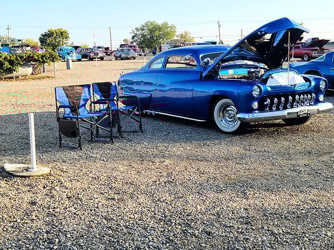 Inflatable pools repurposed as cozy nests for little ones who might drift to sleep before the second feature begins.