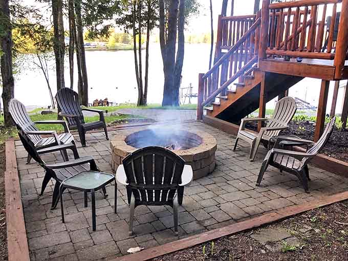 Gather 'round the fire pit, where stories flow easier, stars shine brighter, and marshmallows achieve their highest purpose in life.