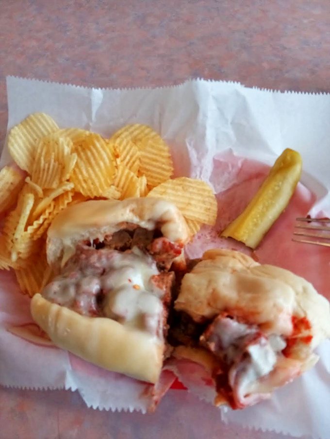 A perfectly crafted meatball sandwich with melted cheese &ndash; each bite delivers the authentic taste of Italian-American tradition.